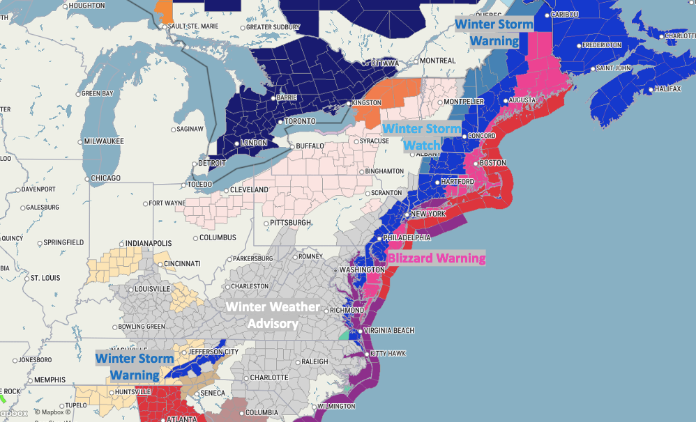 Major winter storm to slam the East Coast, impacting millions: winter ...