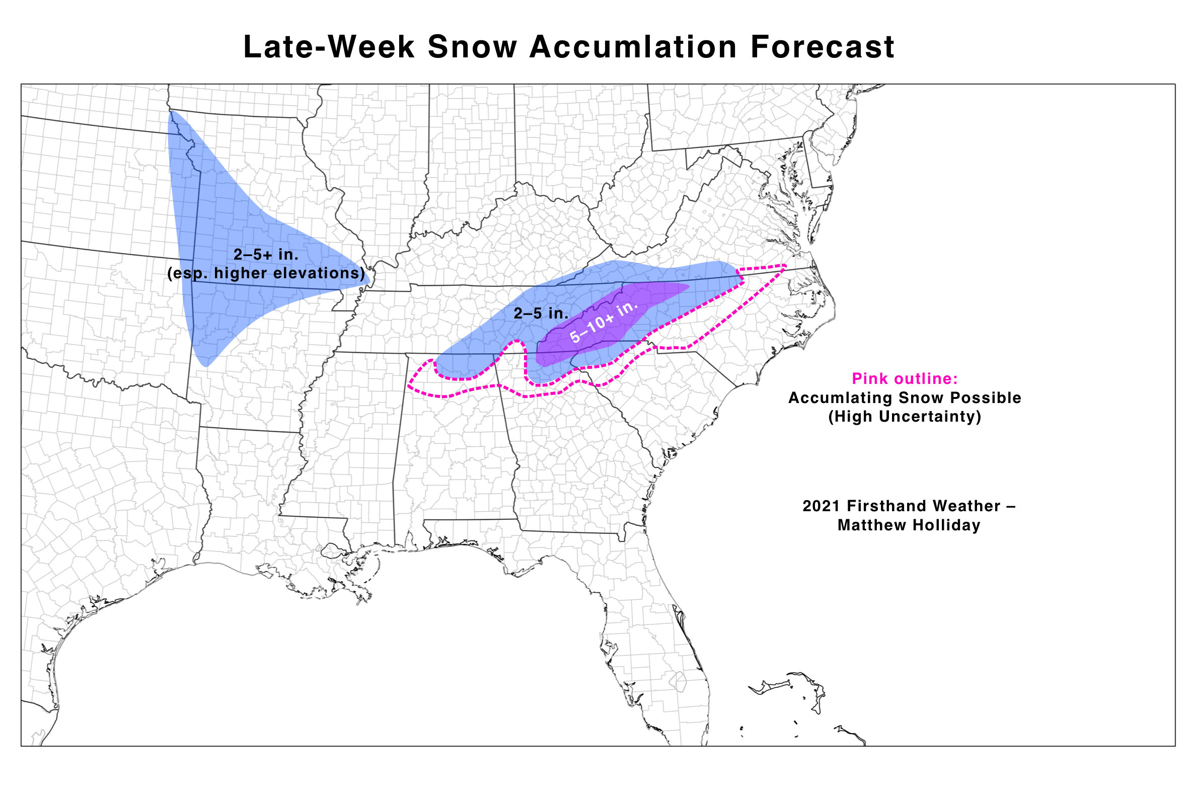 Significant Winter Storm To Likely Impact Parts of the Southeast Late ...