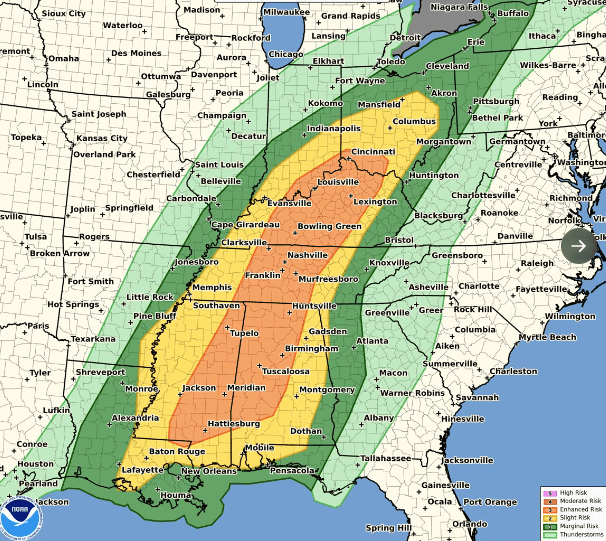 Severe storms and strong tornadoes for South | Firsthand Weather